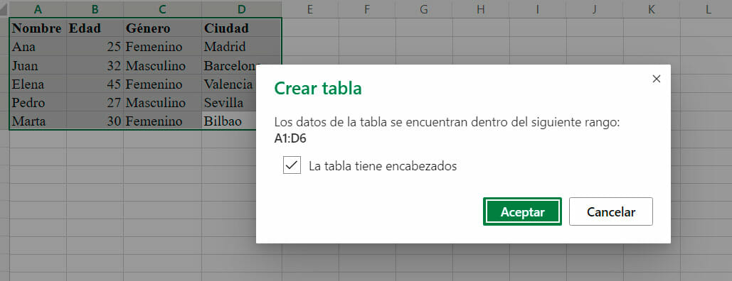 Tabla De Datos En Excel Excel Para Todos 1940