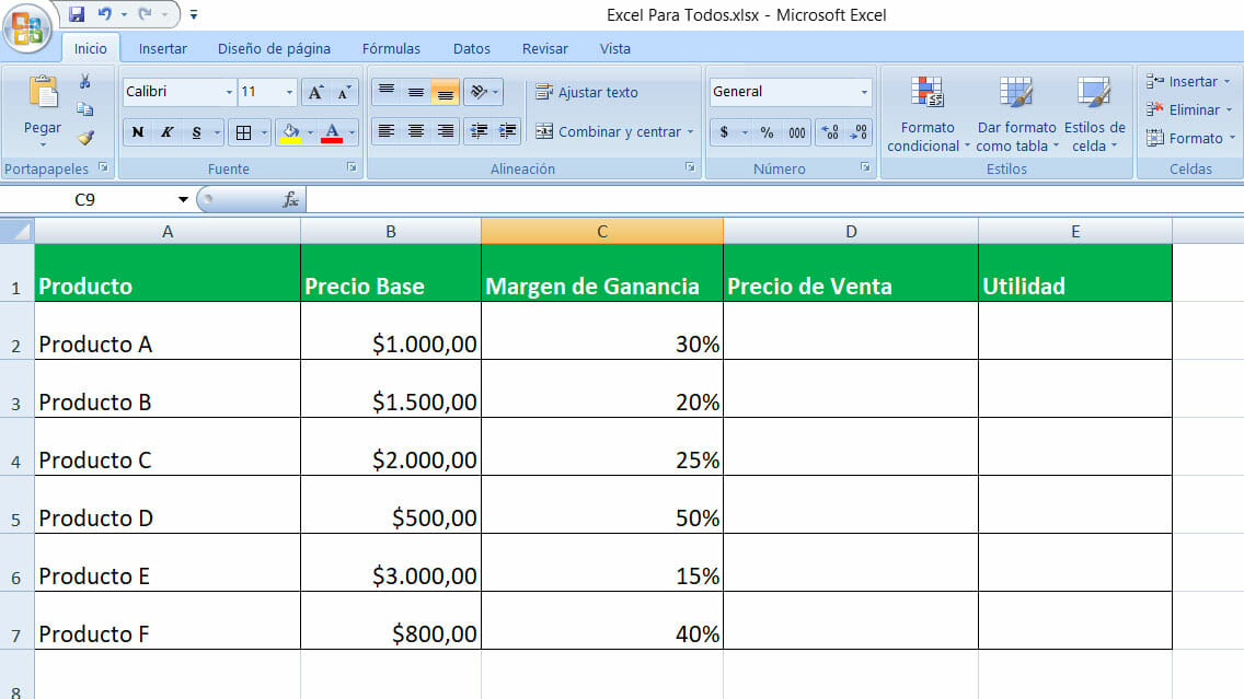 Margen de Utilidad: Qué es y cómo calcularlo | Excel Para Todos