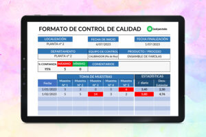Formato de Control de Calidad - Descárgalo Gratis